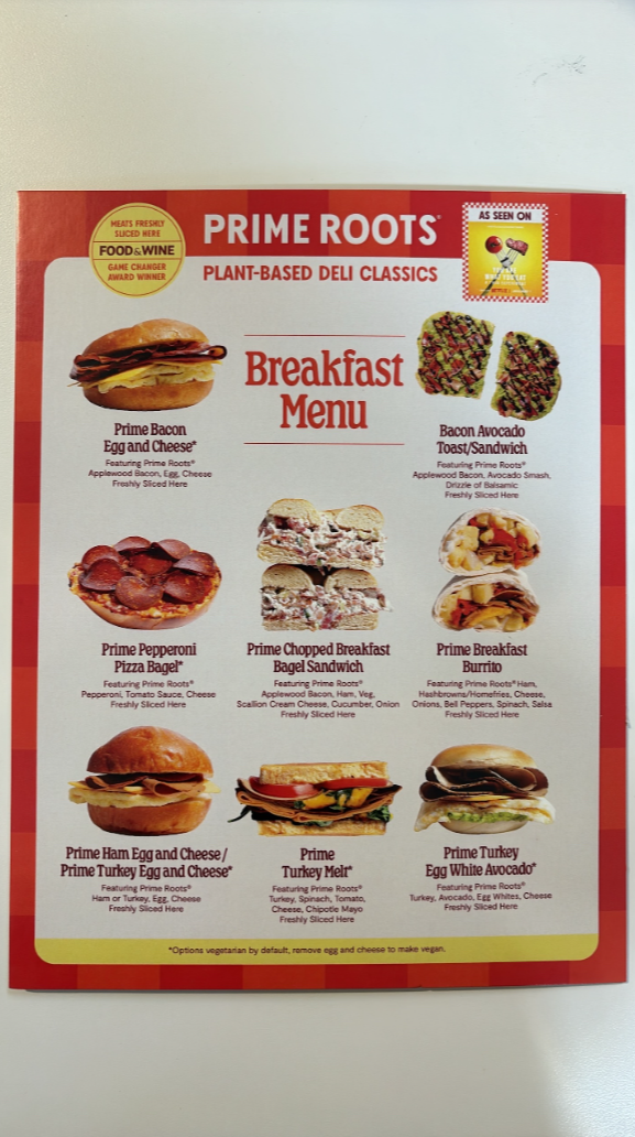 Breakfast Menu Counter Card – Prime Roots Canada HQ